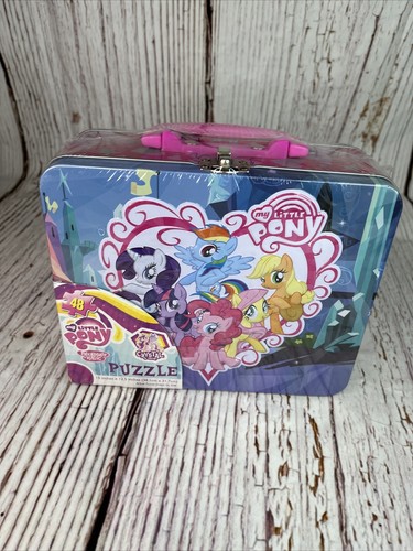 MY LITTLE PONY 48 PC Puzzle + Tin Lunch Box Girl Kids toy Xmas Birthday ...