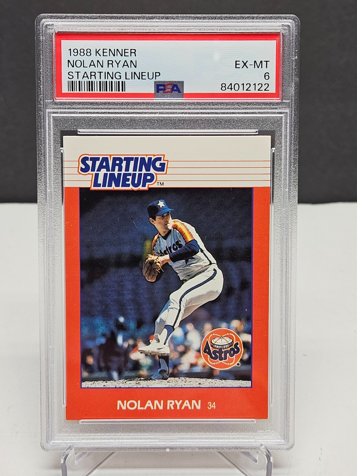 NOLAN RYAN 1988 Kenner Starting Lineup PSA 6 EX-MT Graded SLU 1st Year ...