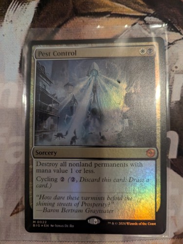 MTG Pest Control #0022 Foil M Outlaws of Thunder Junction: The Big ...