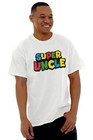 Super Uncle Video Gamer Pun Family Humor Mens Casual Crewneck T Shirts ...