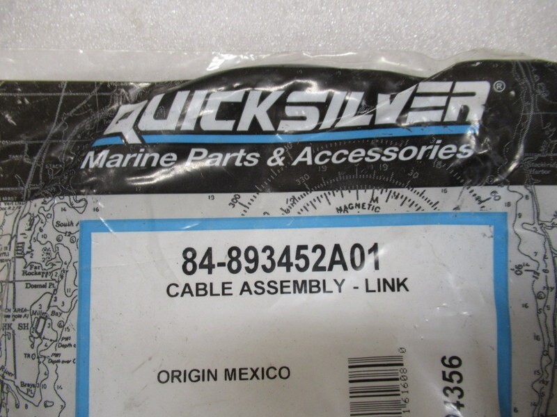 P13B Mercury Quicksilver 84-893452A01 Link Cable Assembly OEM New ...