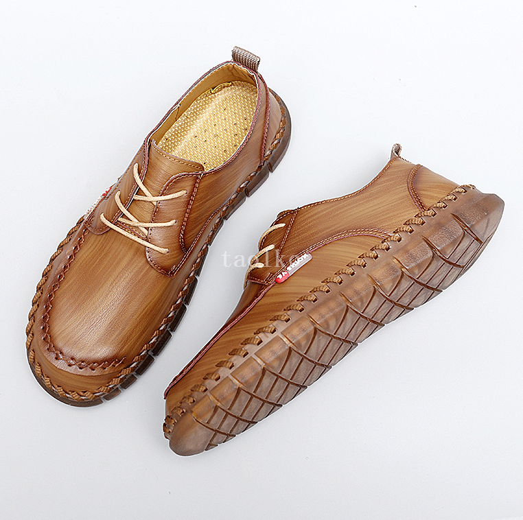 38-47 Driving Moccasin Lace Up Oxfords Flats Casual Faux Leather Men ...