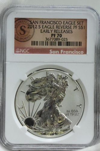 2012 S US Reverse Proof $1 SF Eagle Set NGC PF70 ER | eBay
