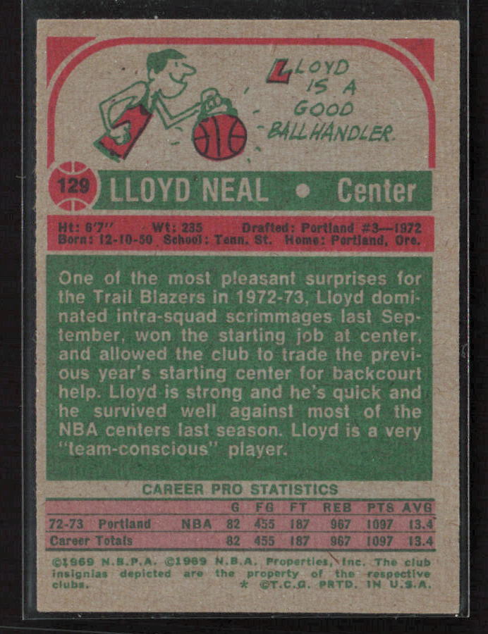 1973 Topps #129 Lloyd Neal EX | eBay