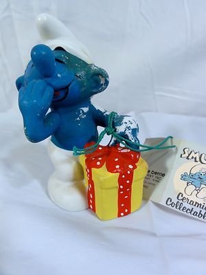 Vintage Smurf Ceramic Collectable " Sleepy Smurf " - Figurine | eBay