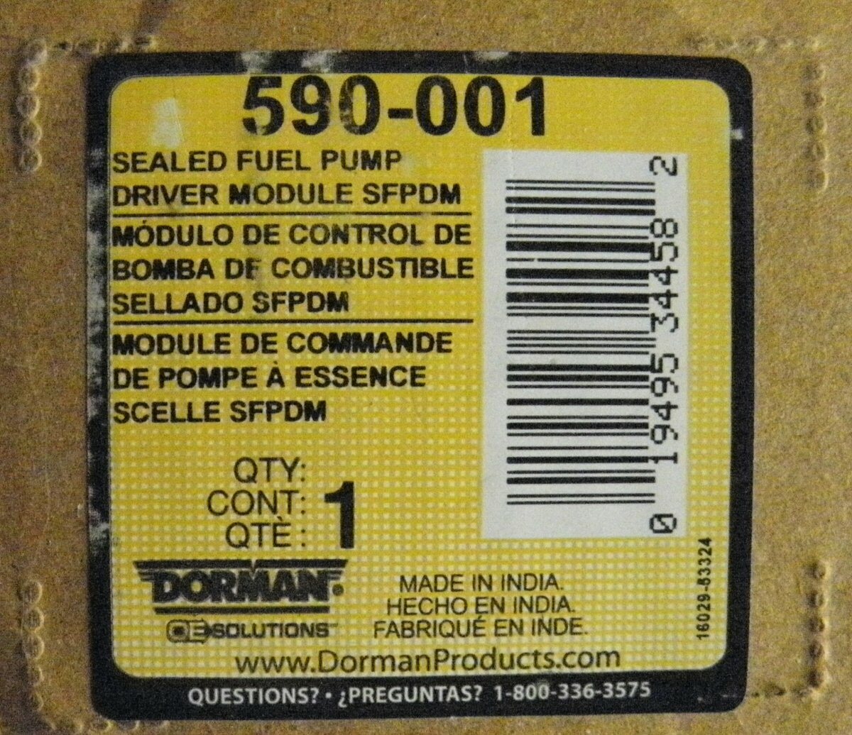 Fuel Pump Driver Module Dorman 590-001 | eBay