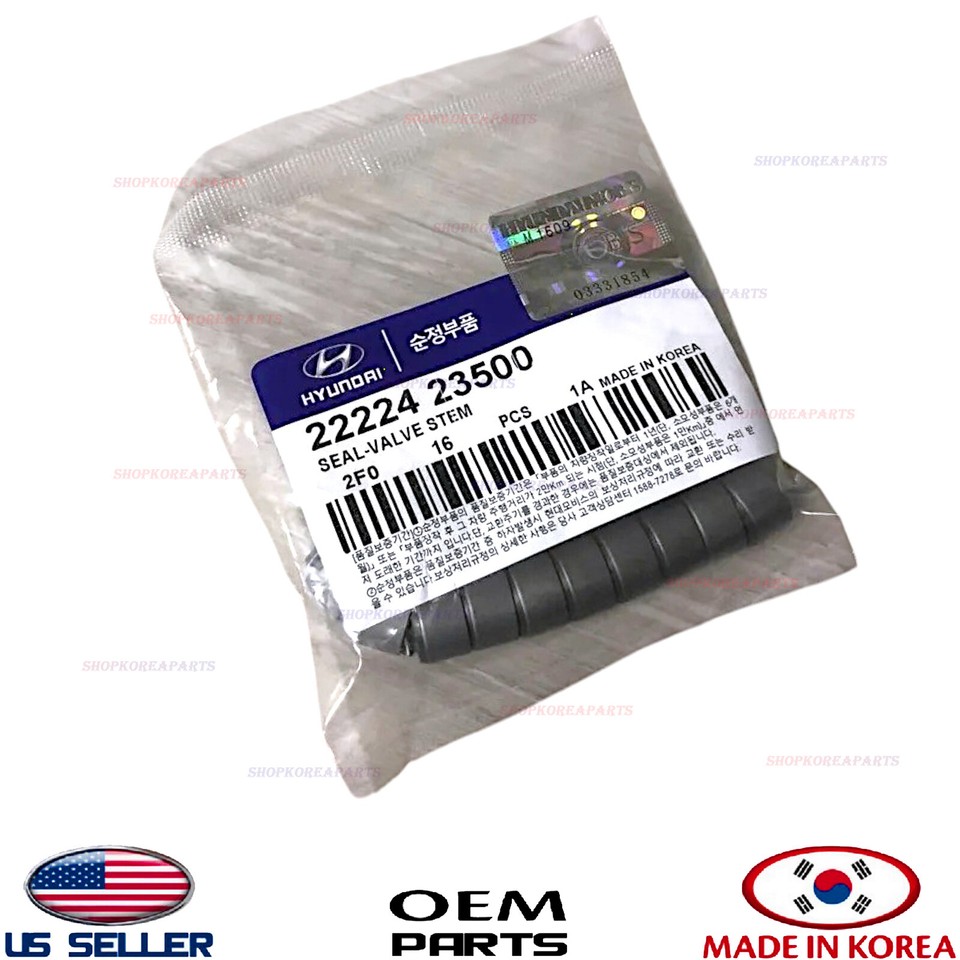 16pcs Genuine Engine Valve Seal OEM 1993-2012 Hyundai 2001-2011 Kia ...