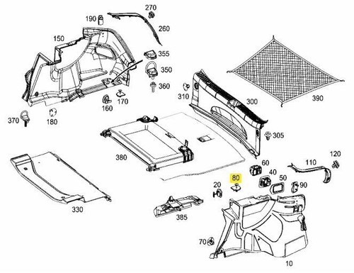 A2039900092 MERCEDES 203 204 205 EXPANSION RIVET BOTTOM GENUINE NEW | eBay
