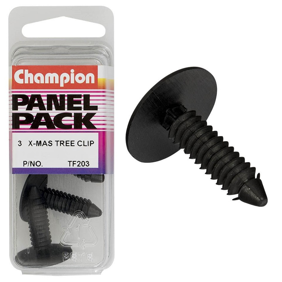 Champion Fasteners Christmas Tree Clips (22mm Head, 29mm Length, 8mm ...