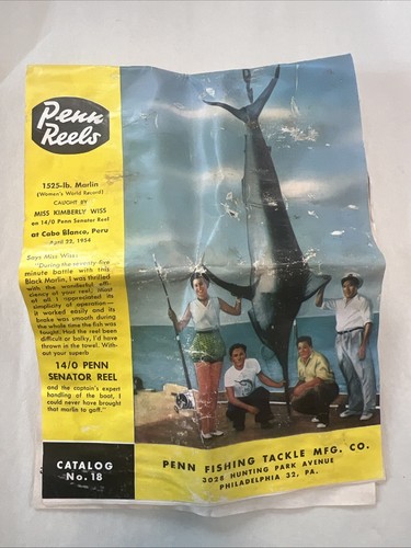 Vintage Penn Reels Catalog No. 18 1953 vintage advertising fair ...