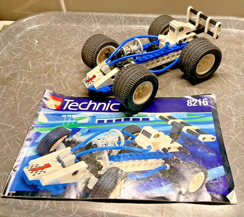 LEGO 8216 Technic Model Race Car Turbo 1 1997 100% Complete with ...
