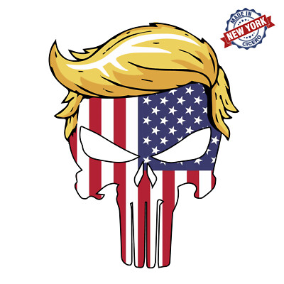 TRUMP HAIR PUNISHER VINYL DECAL Height 3", 5", 10", 12" Available ...