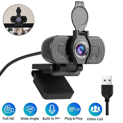 1080P Full HD USB Webcam for PC Desktop & Laptop Web Camera with ...