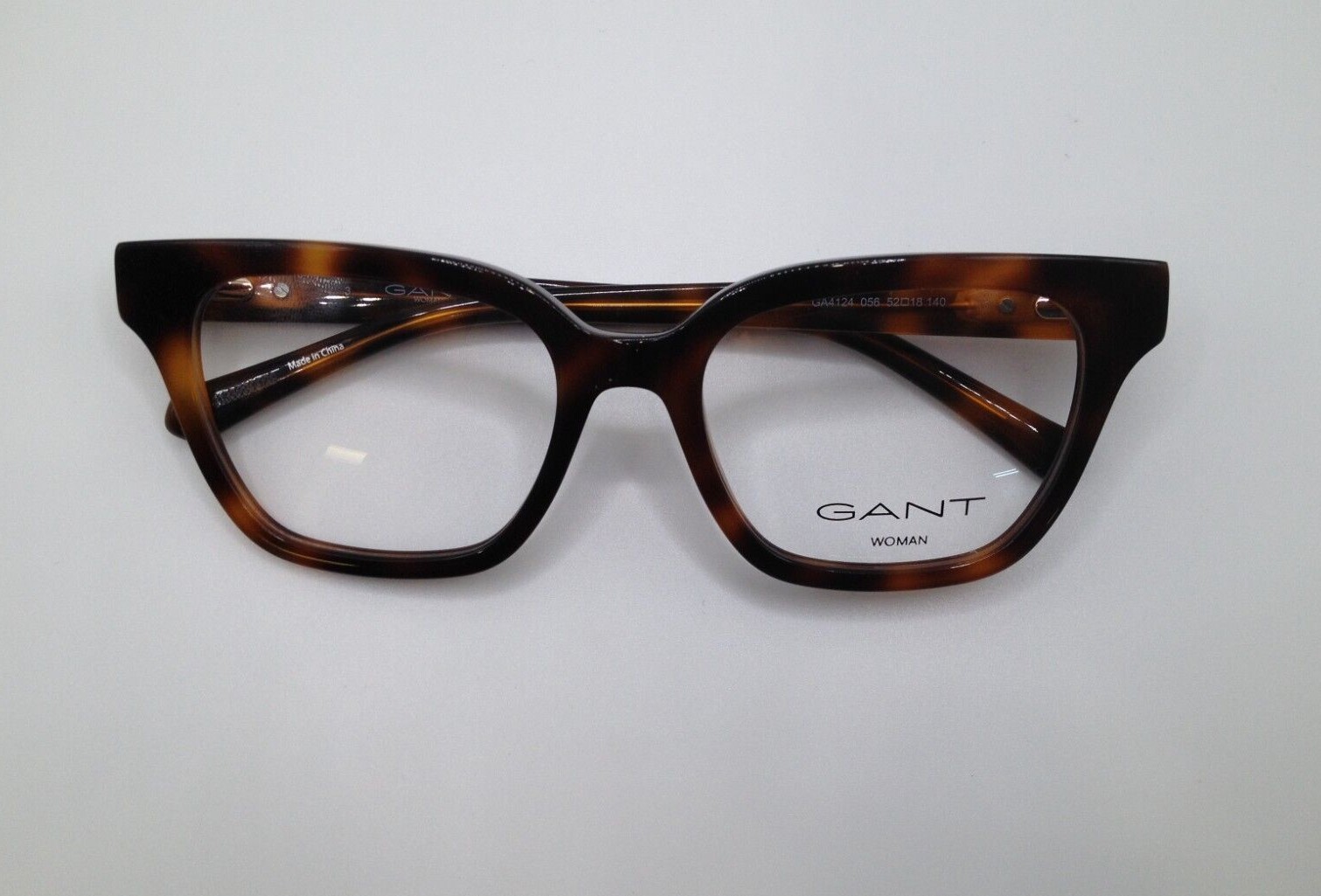 GANT GA4124 056 Tortoise Plastic Cat Eye Optical Eyeglasses Frame 52-18 ...
