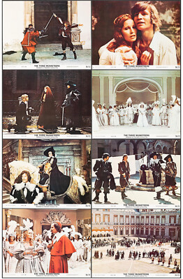 THE THREE MUSKETEERS original 1974 lobby card set OLIVER REED/RAQUEL ...