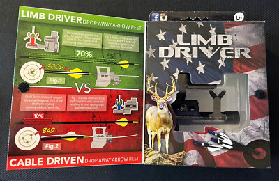 New Vapor Trail LimbDriver Micro Elite Fall Away Arrow Rest Black Left Hand | eBay