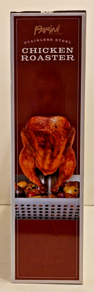 New! Parini Cookware Stainless Steel Chicken Roaster | eBay
