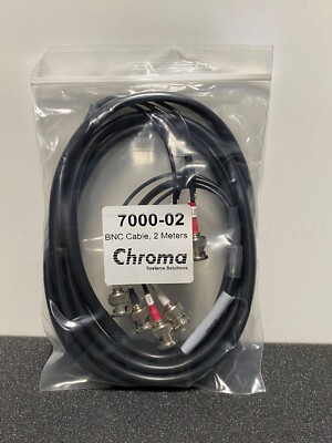 Quadtech / Chroma 7000-02 BNC to BNC Cable Lead Set, 2Meter, NEW, MINT ...