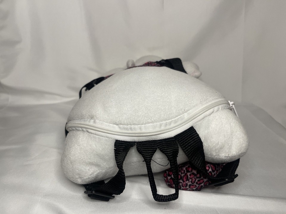 Hello Kitty Sanrio Cheetah Pink Leopard Cheetah Outfit Plush Backpack ...