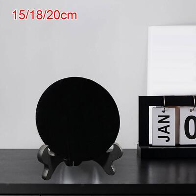 Black Obsidian Disc Circular Disc for Home Decor Ornament Yoga | eBay