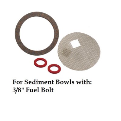 C0NN9161A Fuel Sediment Bowl Screen and Gasket Kit for Ford Tractor - 3 ...