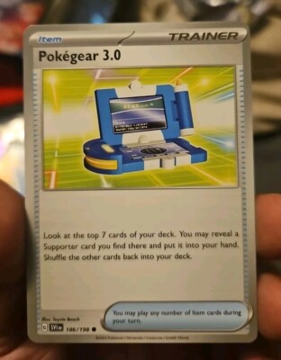 Pokegear 3.0 186/198 Common Scarlet & Violet Base Set Pokemon TCG NM | eBay