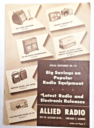 1947 – Allied Radio Flyer #114 – Everything In Radio and Electronics ...