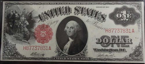 1917 58PPQ US Legal Tender 1$ Note,PCGS Banknote, SN H87737831A | eBay