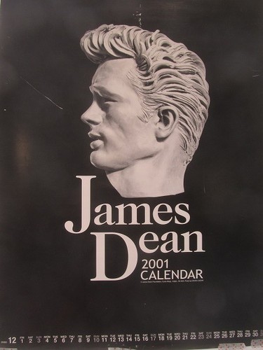 2111Mk Wall Calendar James Dean 2001 Monochrome/Size Approximately 61Cm ...