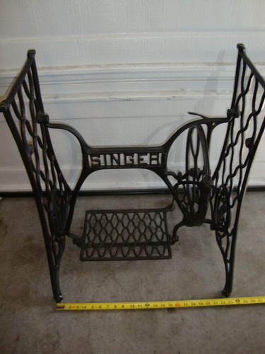 Antique Singer Treadle Sewing Machine Cast Iron table Base 23" | eBay