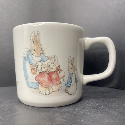 Vintage 1993 Wedgwood Peter Rabbit fine bone china mug Flopsy Frederick ...