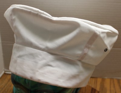 CHEF WORKS WHITE CHEFS HAT ADJUSTABLE EXCELLENT CONDITION 11 | eBay