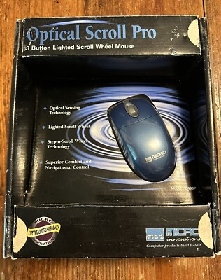 Optical Scroll Pro Mouse 2002 Micro Innovations Model PD490P | eBay