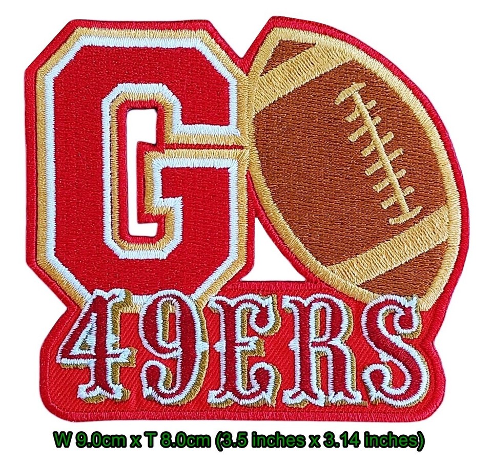 San Francisco 49ers NFL Footballs Patches Embroidery iron,sew(From Thai ...