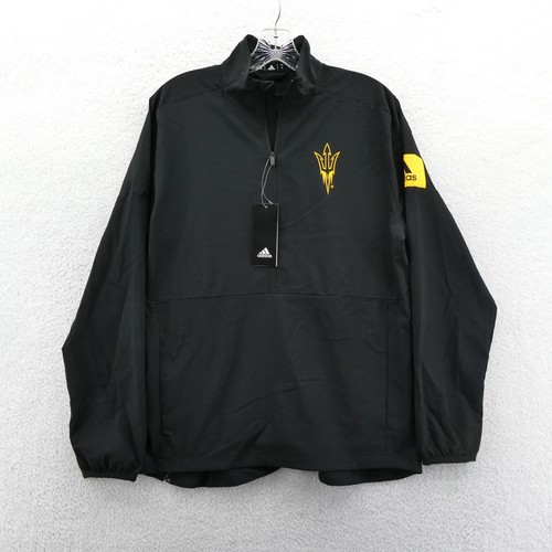 Sun Devils 1/2 Zip Small Mens Black Adidas Performance Jacket Arizona ...