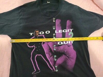 VINTAGE MC HAMMER 2 Legit 2 QUIT t Shirt RARE EXCELLENT | eBay