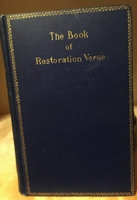 William Stanley Braithwaite~THE BOOK OF RESTORATION VERSE~RARE SIGNED ...