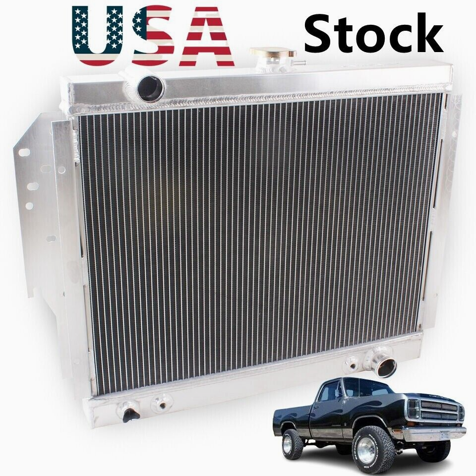 For 79-93 Dodge D150 D250 D350 W150 W250 Ram 5.2 5.9L V8 3 Row Aluminum ...