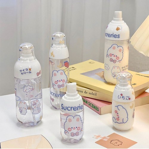 Plastic Push Dispenser Bottle Portable Spray Bottle New Travel Empty ...