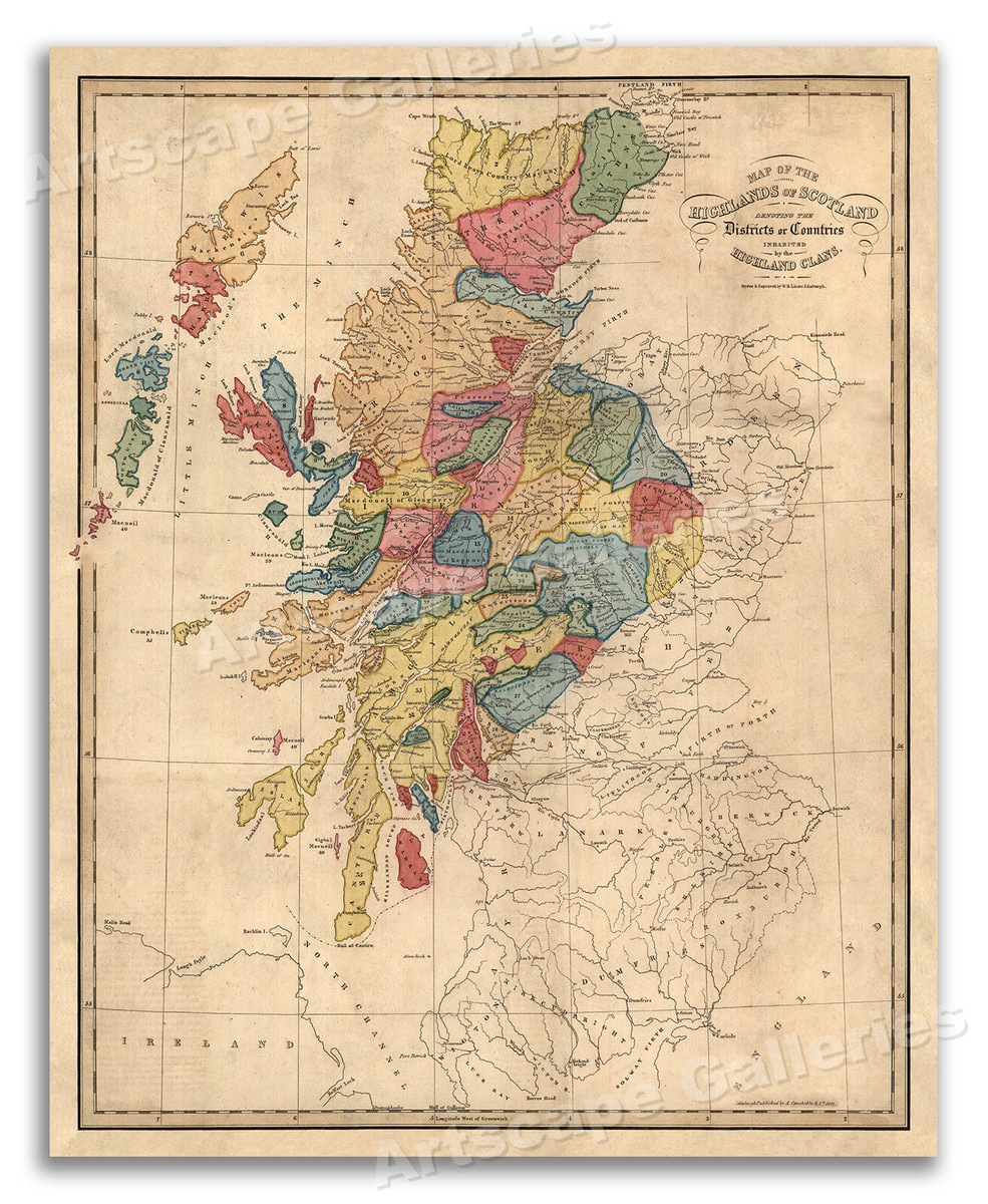 Old Scottish Map