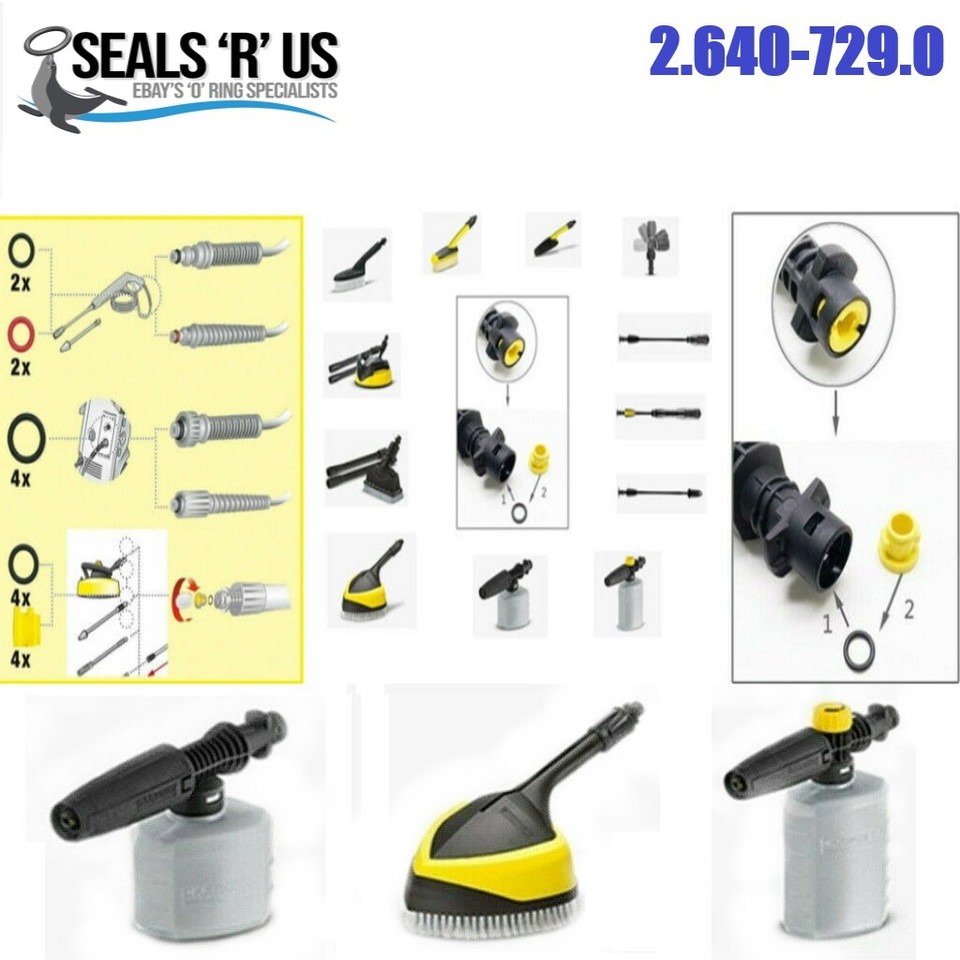 Karcher Pressure Washer O-Ring Kit Fits All K Series Prsssure Washers o ...