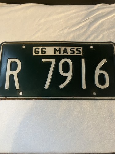 1966 Massachusetts License Plate | eBay