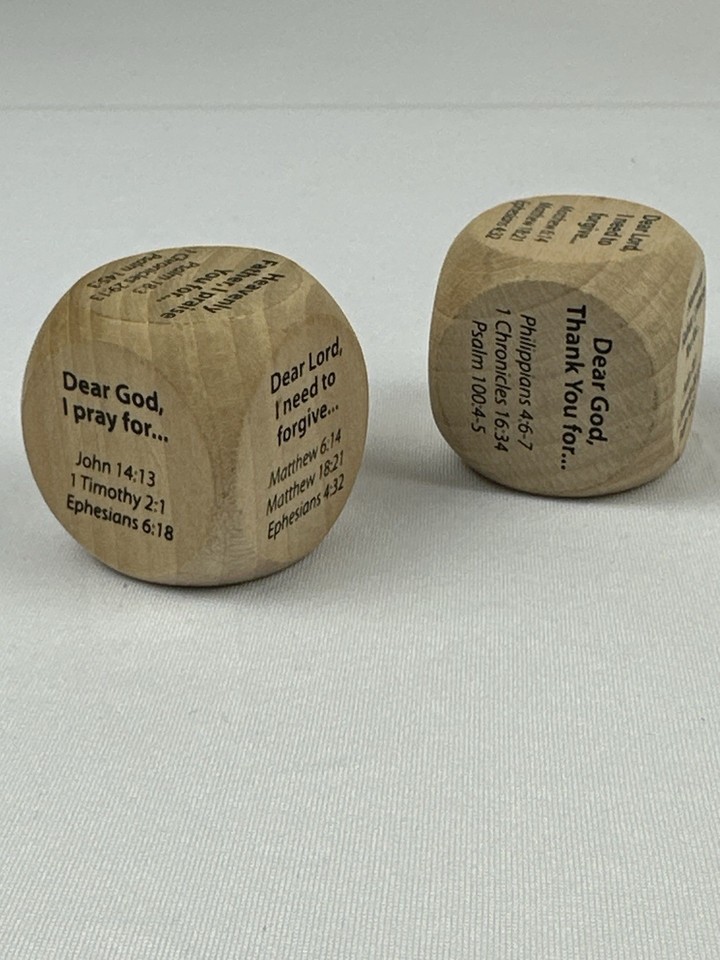 Wooden Prayer Reference Cube | eBay UK