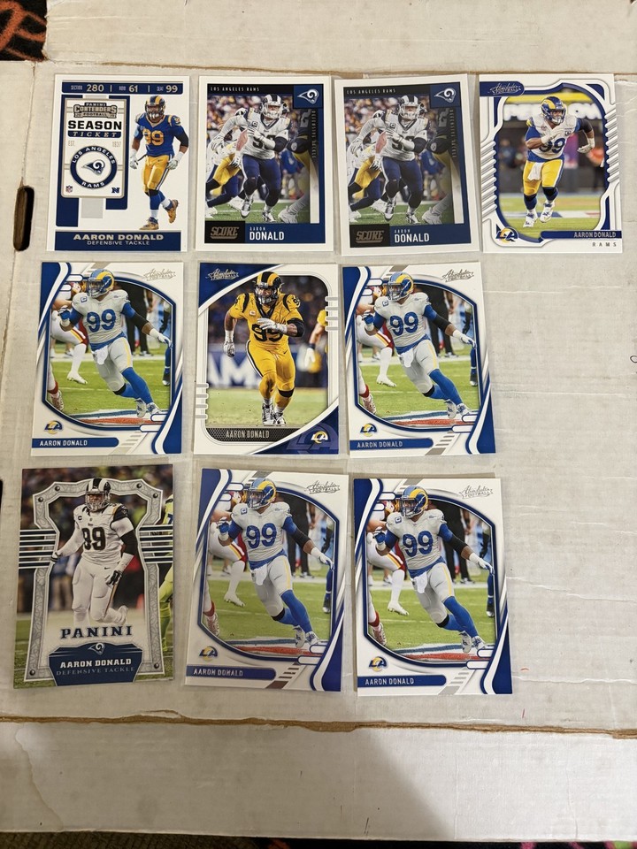(58) Aaron Donald Football Cards Base Los Angeles Rams Pitt Lot ...