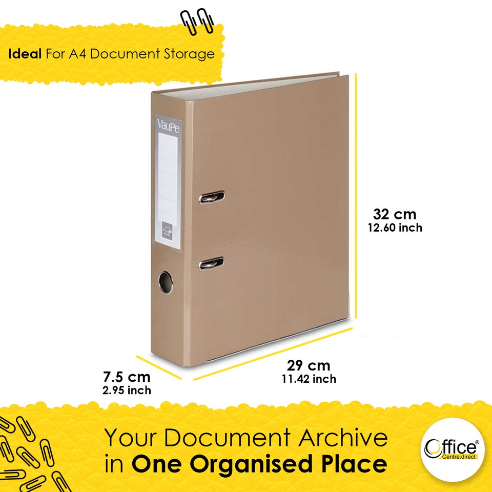 Lever Arch Files A4 Large 75mm Folders Stationery Metal Document ...