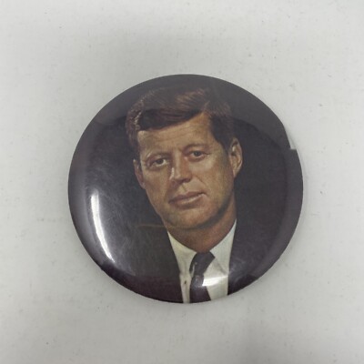 JFK inaugural photo pin 1960 campaign button John F Kennedy 3.5 Inch | eBay