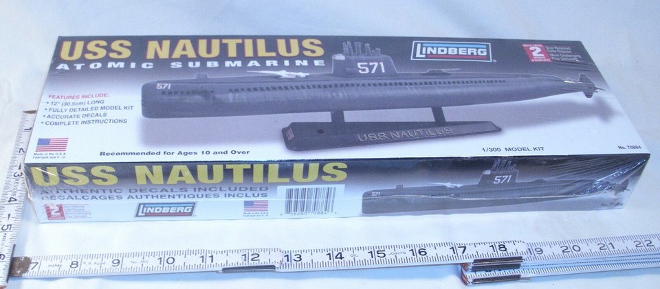 LINDBERG USS NAUTILUS ATOMIC SUBMARINE MODEL KIT NEW SEALED 70884 | eBay