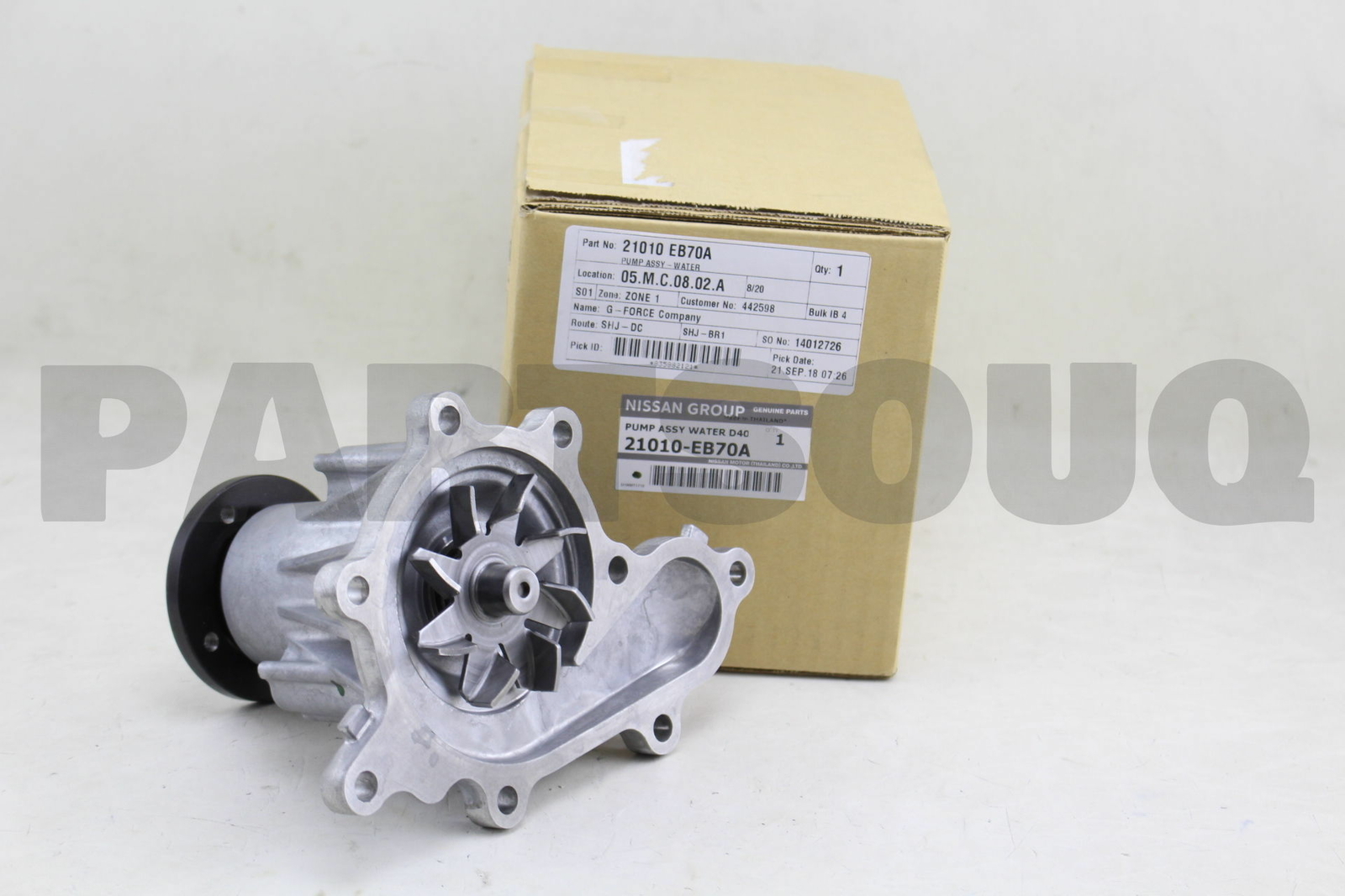 21010EB70A Genuine Nissan PUMP ASSY-WATER 21010-EB70A | eBay