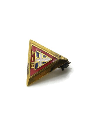 Hi-Y Triangle Pin Gold Tone | eBay