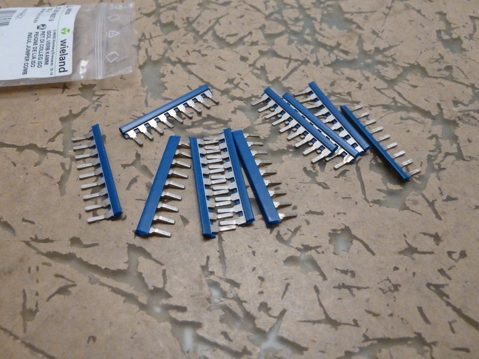 10x Wieland Z7.257.0927.6 insulated comb jumpers IVB WK 2.5-K9 [2*L-24 ...